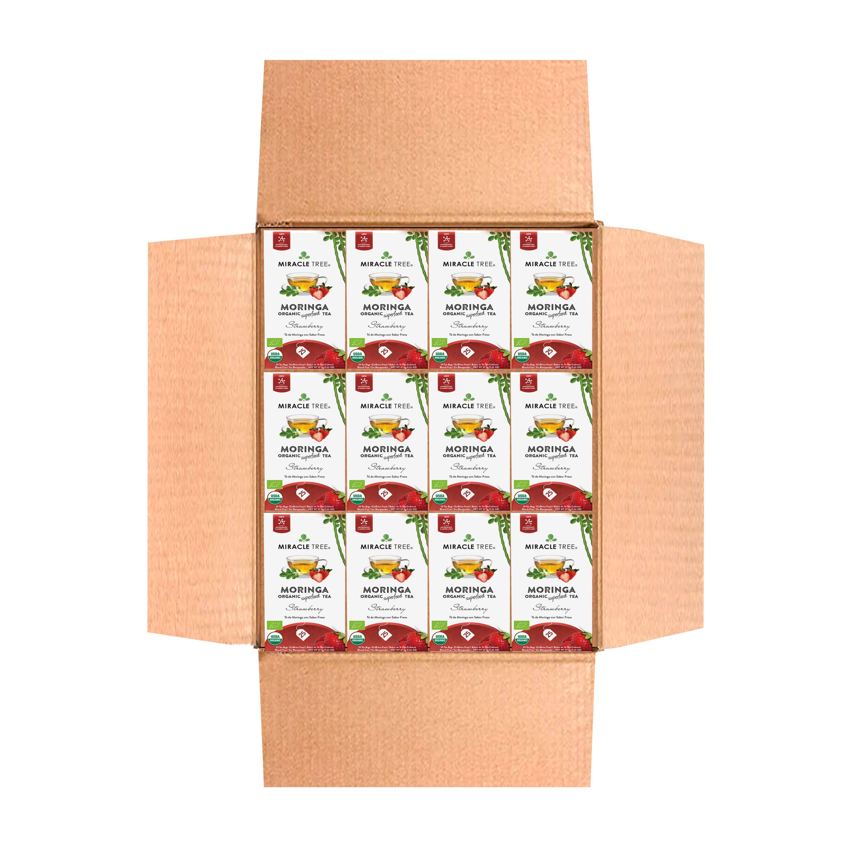 Organic Moringa Tea, Strawberry – Miracle Tree