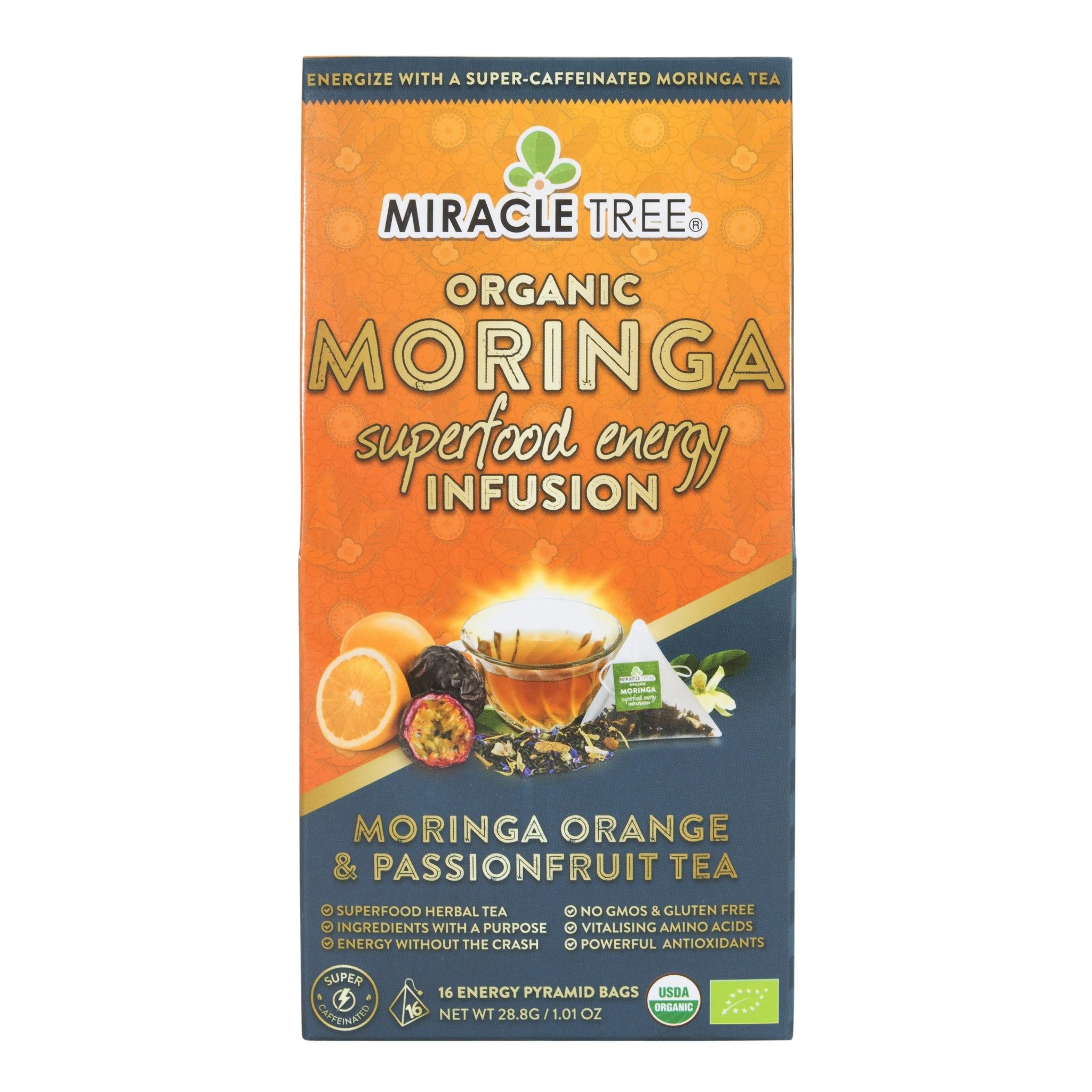 Moringa Energy Tea, Orange Passionfruit – Miracle Tree